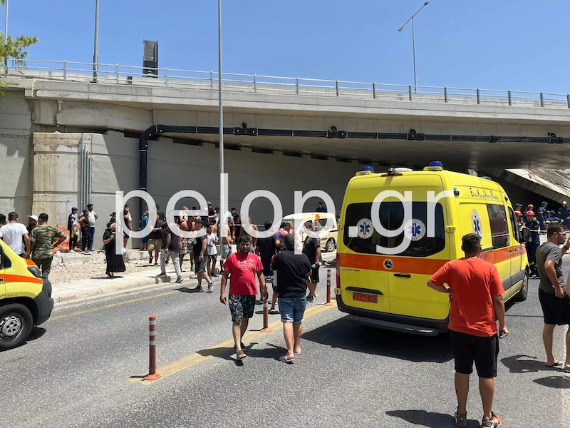 Πάτρα: Έπεσε τμήμα γέφυρας στον περιφερειακό – Ένας νεκρός, 8 ...