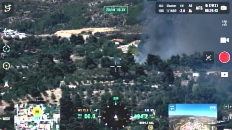 Φωτιά στη Σταμάτα: Η στιγμή που το drone την εντοπίζει στο αρχικό της ...
