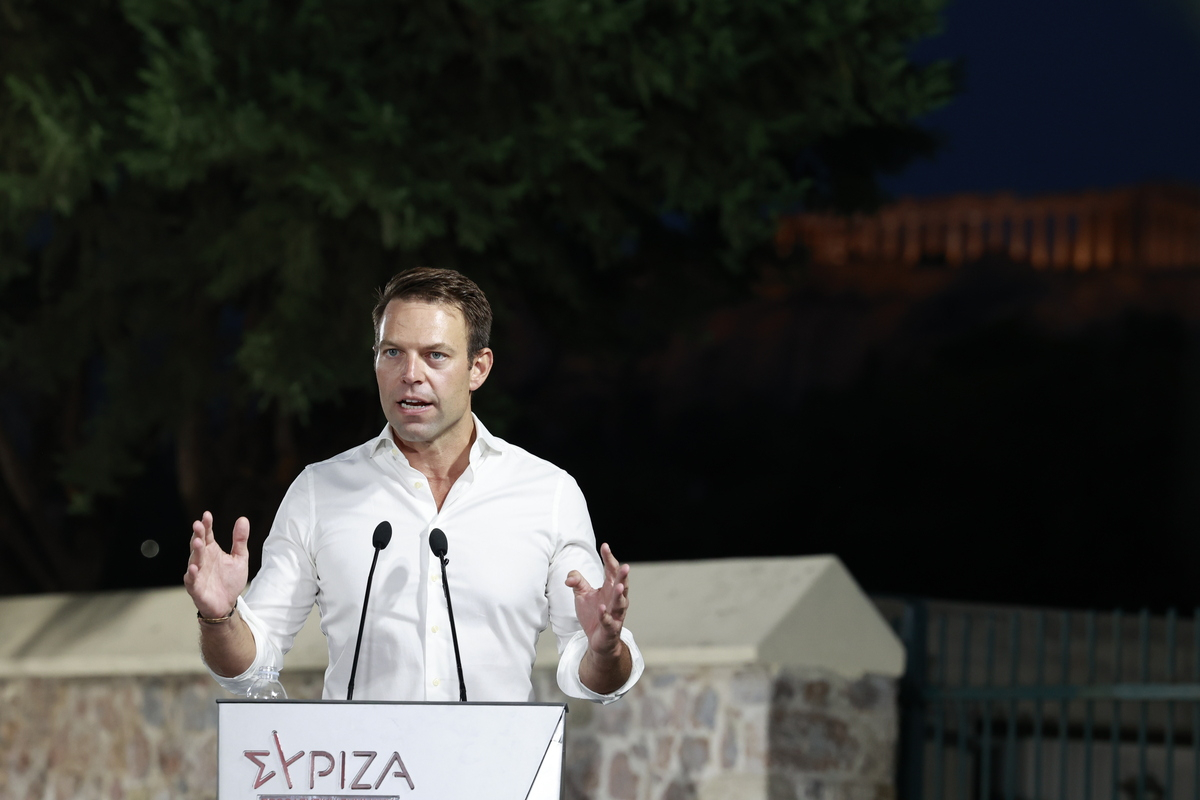 Η κεντρική πολιτική ομιλία του Στέφανου Κασσελάκη στην Αθήνα
